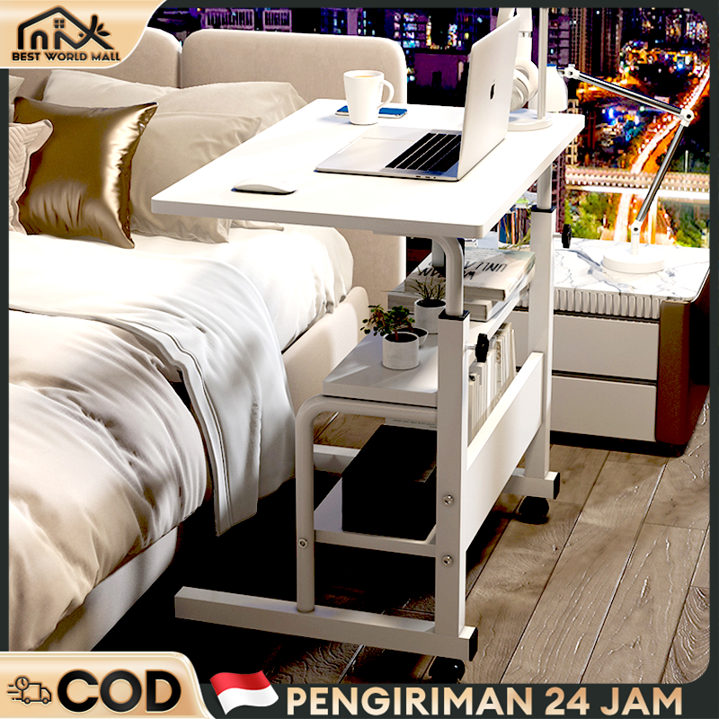 Jual Meja Laptop Roda Meja Laptop Adjustable Meja Belajar Portable Meja ...