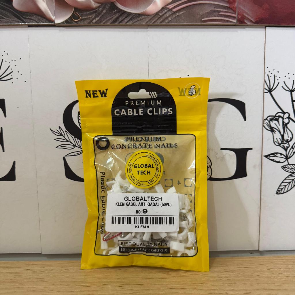 Jual ORIGINAL PAKU KLEM KABEL LISTRIK 9MM CLIP CABLE KLIP KABEL LISTRIK ...