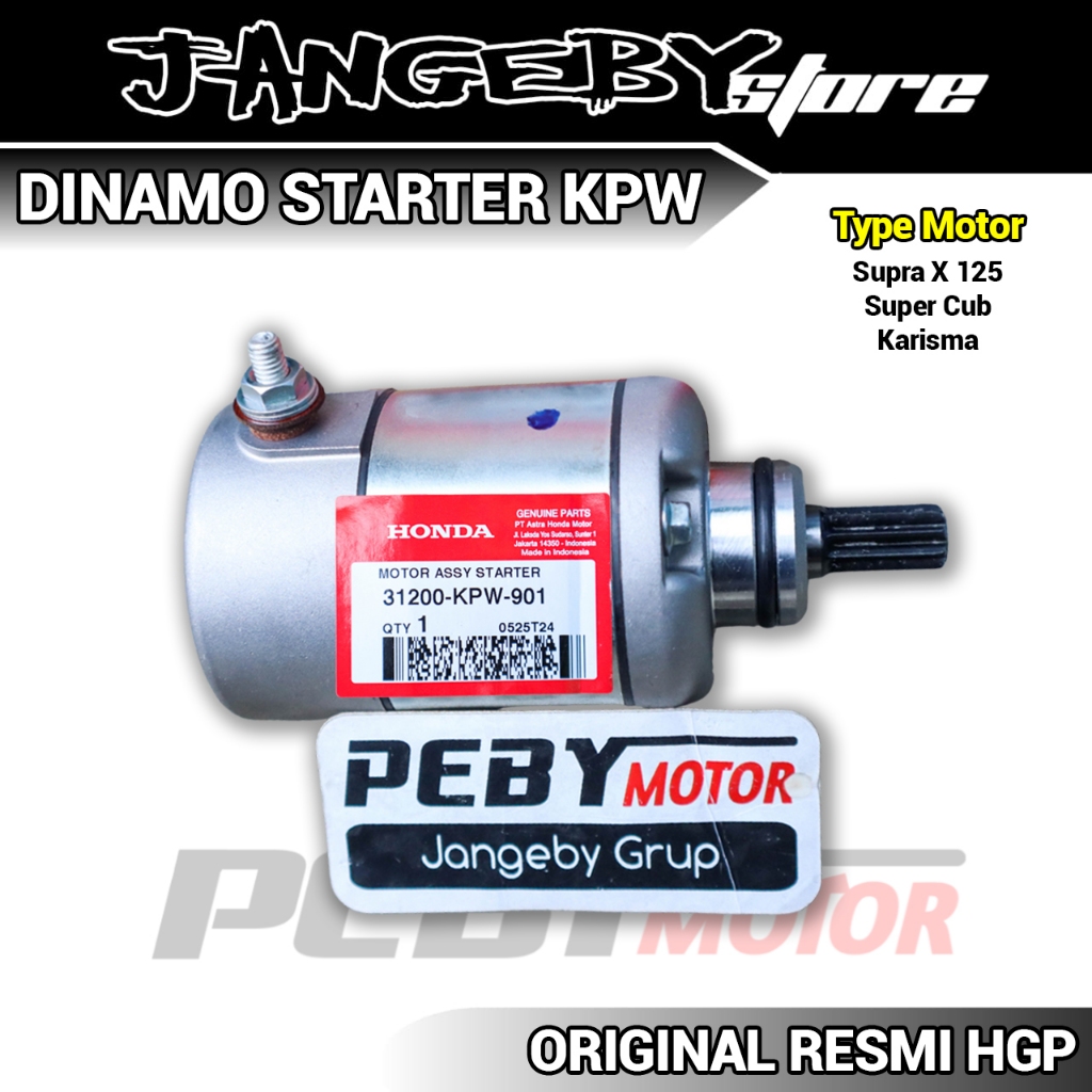 Jual Dinamo Starter Supra X 125 Karisma Super Cub ORIGINAL Resmi HGP ...