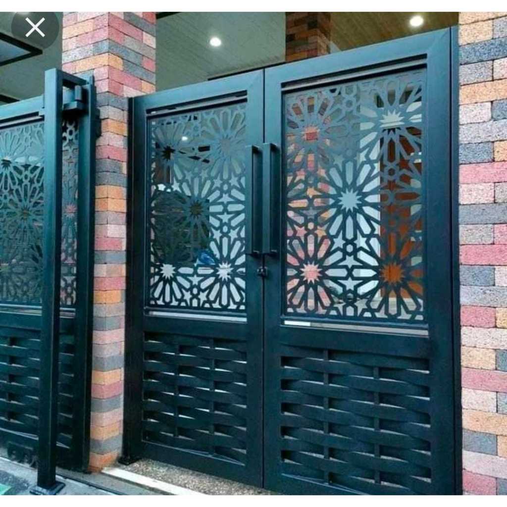 Jual pagar rumah custom motif | pagar cutting laser | Shopee Indonesia