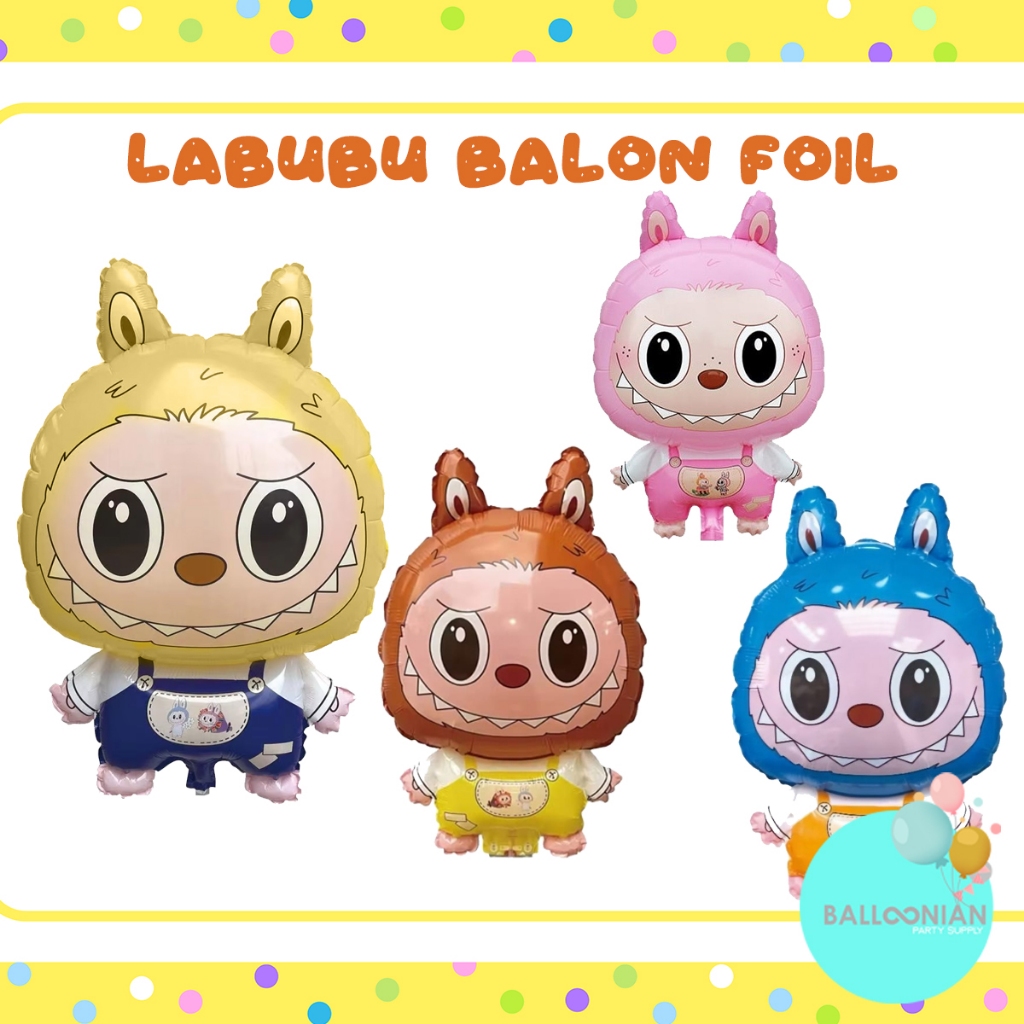 Jual Labubu Balloon Foil Medium/Balon Ulang Tahun Anak/Happy Birthday ...