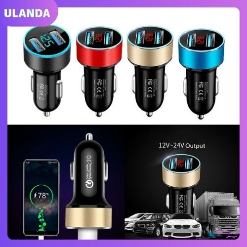 Jual Car Charger Colokan Charger Mobil 2-Port USB Fast Charging 3.1A ...