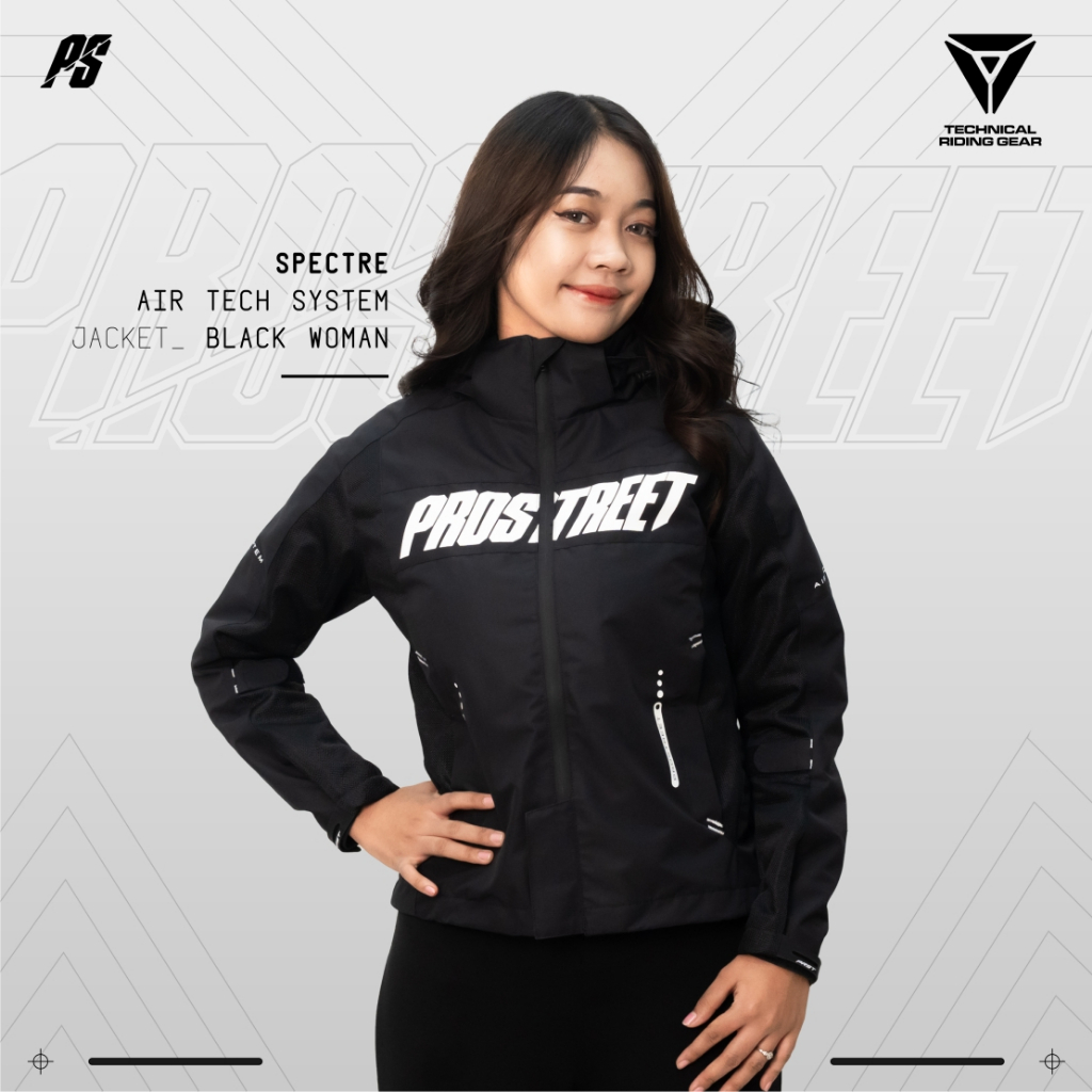 Jual Jaket Prostreet Woman Spectre Air Tech System Black | Shopee Indonesia