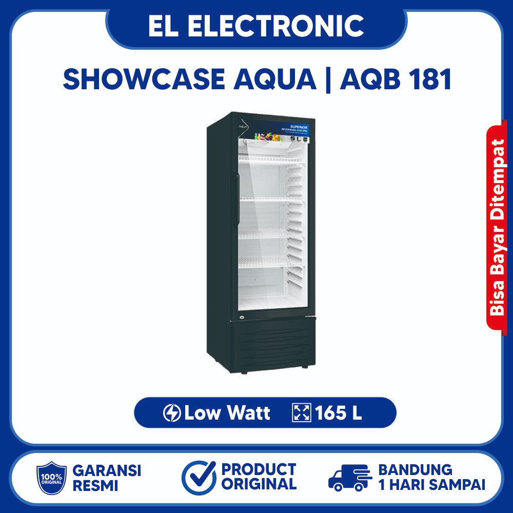 Jual Showcase AQUA Type AQB 181 pendingin 170L | Shopee Indonesia