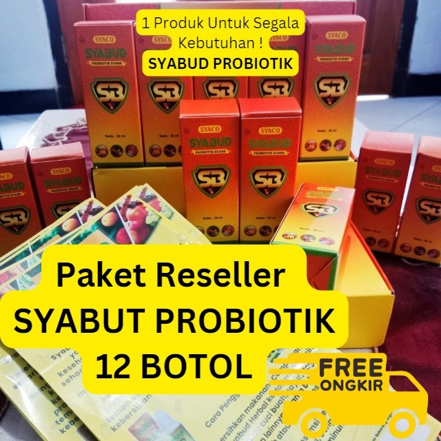 Jual PAKET RESELLER 12 BOTOL SYABUD PROBIOTIK + PROPOLIS MENETRALISIR ...