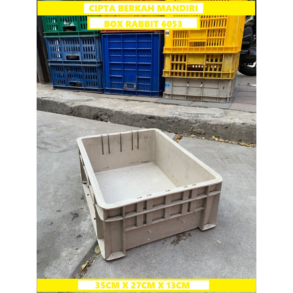 Jual Box Rapat Rabbit tipe 6053 Box Container Plastik Hidroponik Box ...