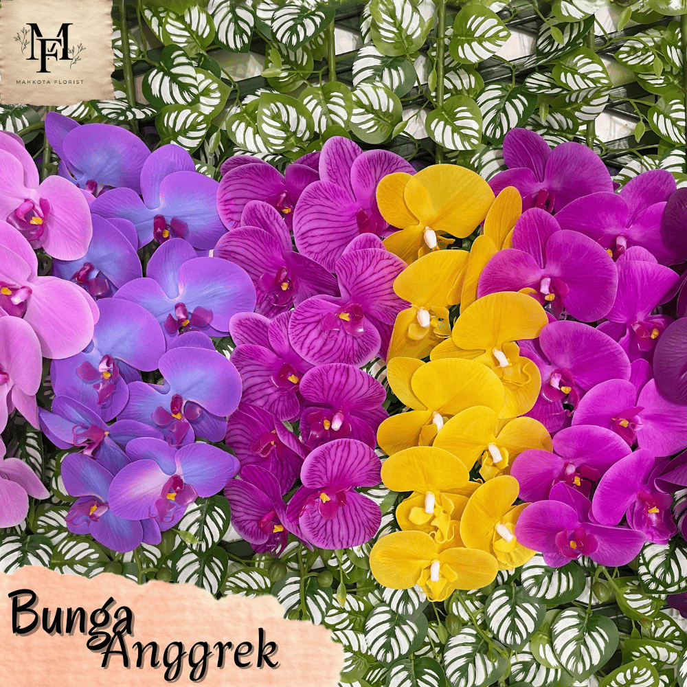 Jual Bunga Anggrek - Bunga Artificial Anggrek Latex - Dekorasi Bunga ...