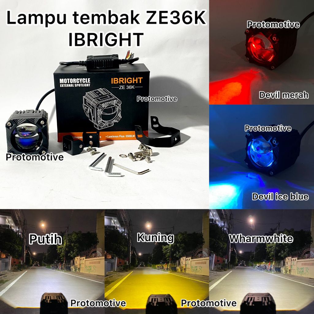 Jual IBRIGHT ZE36K- Lampu Tembak Biled waterproof Original | Shopee Indonesia