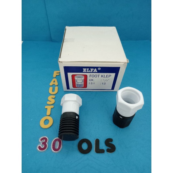Jual Foot Klep PVC ELFA 12 34 1 inch Foot Klep Valve | Shopee Indonesia