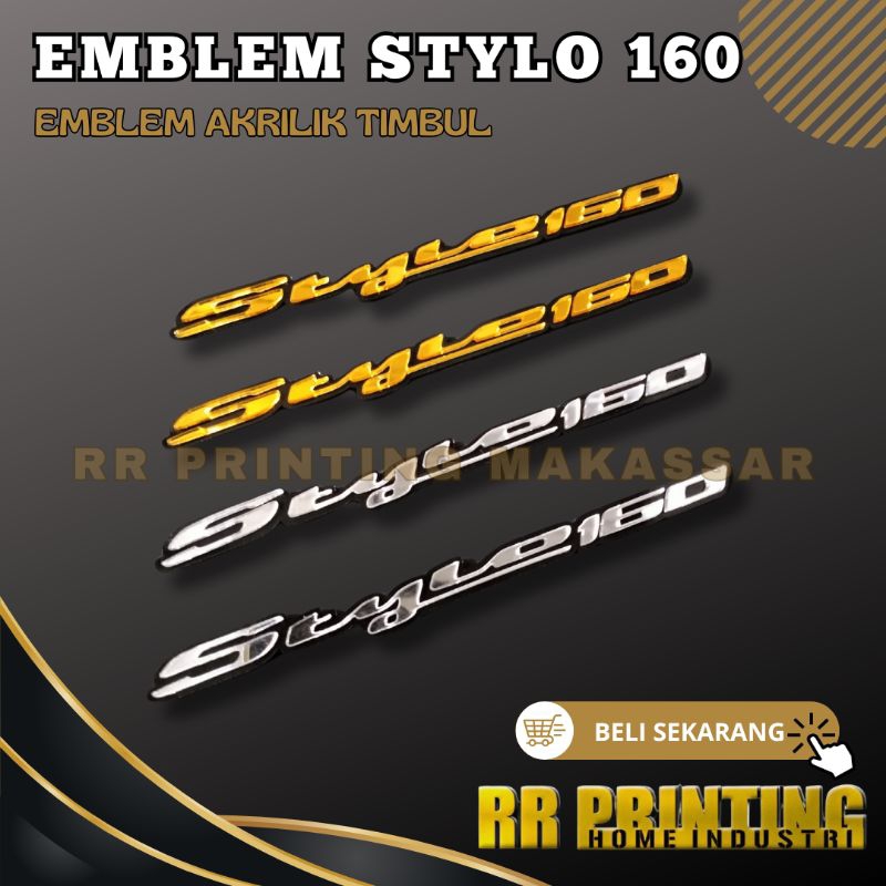 Jual Emblem Akrilik Honda Stylo Emblem Timbul acrylic Stylo stiker ...