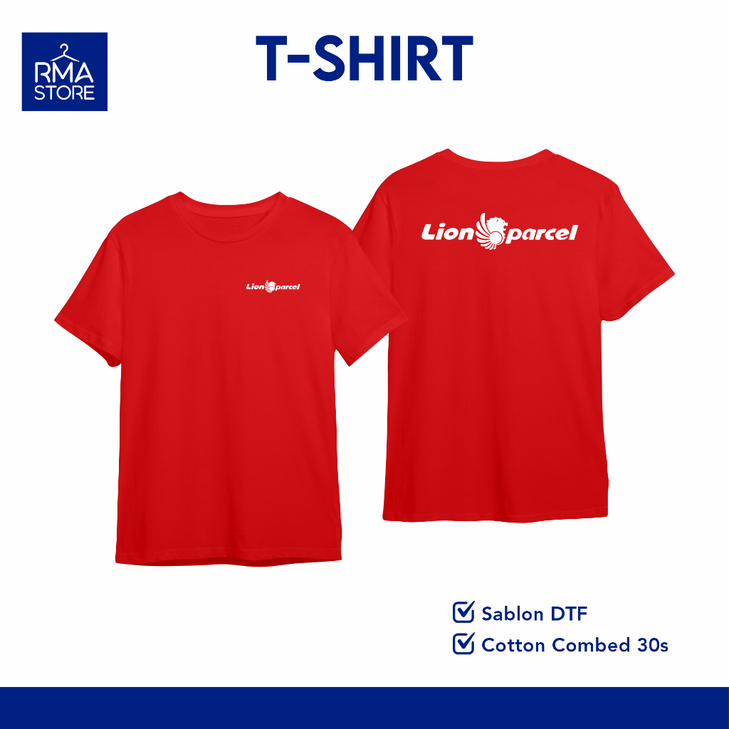 Jual T-Shirt Lion Parcel Lengan Pendek Cotton Combed 30s | Shopee Indonesia