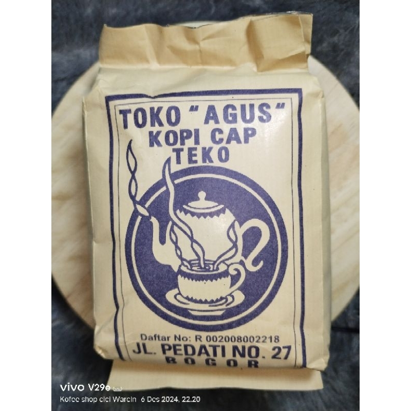 Jual Kopi Cap Teko Khas Bogor 250gr isi 4 pcs total 1kg (BISA COD ...