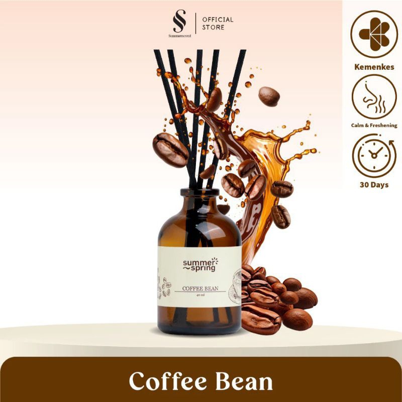 Jual Reed Diffuser Coffee Bean (PENGHARUM RUANGAN AROMATRAPI BIJI KOPI) | Shopee Indonesia