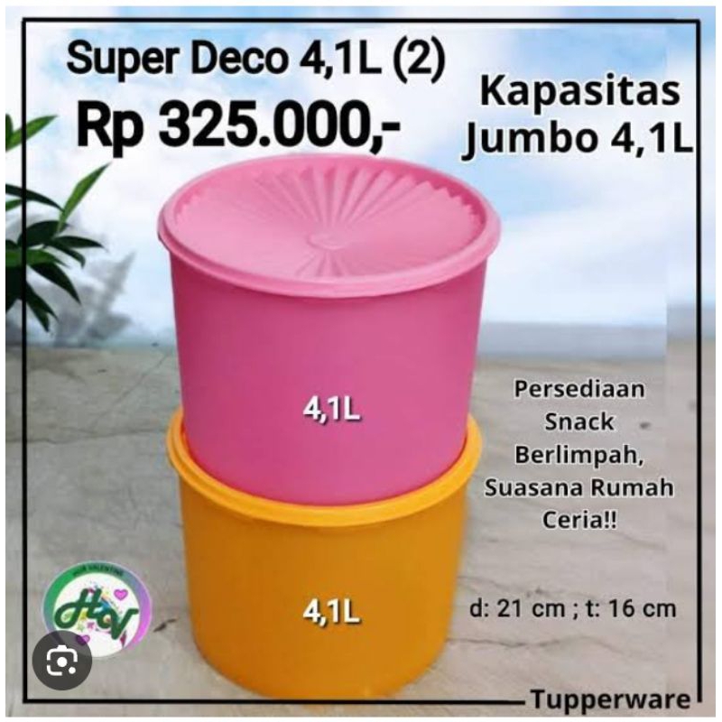 Jual Super deco tupperware / toples tupperware | Shopee Indonesia