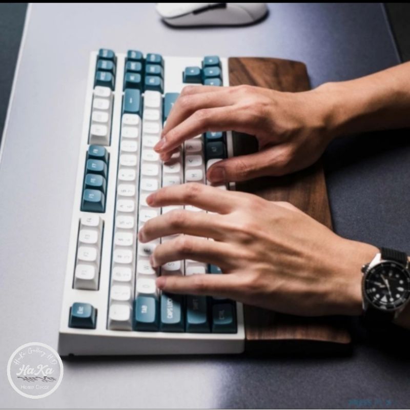 Jual Wooden Wrist Rest Pad Penyanggah Arm Rest Keyboard Komputer ...