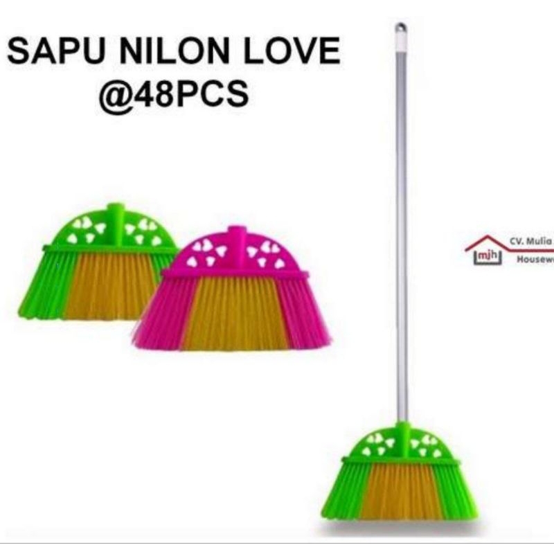 Jual sapu nilon/sapu nilon love/sapu vinoda hijau | Shopee Indonesia