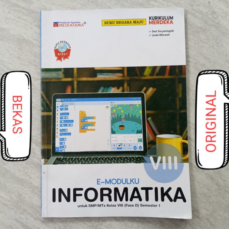 Jual Buku E Modulku Informatika TIK Kelas 8 VIII 2 II SMP MTS Penerbit ...