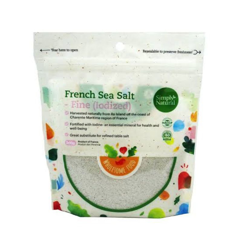Jual Organic French Sea Salt Simply Natural Garam Halus Organik Fine ...