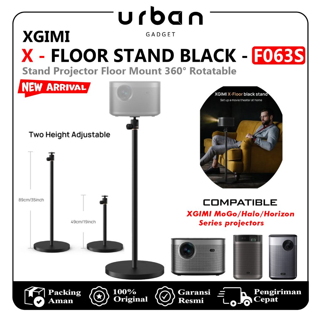 Jual XGIMI X-Floor Stand Black F063S Projector Tripod Support For ...