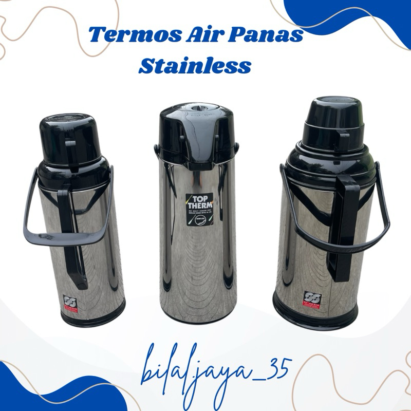 Jual Termos Air Panas Body Stainless 2 Liter, 2,5 Liter, 3,2 Liter Sunflask Termos Pencet ...
