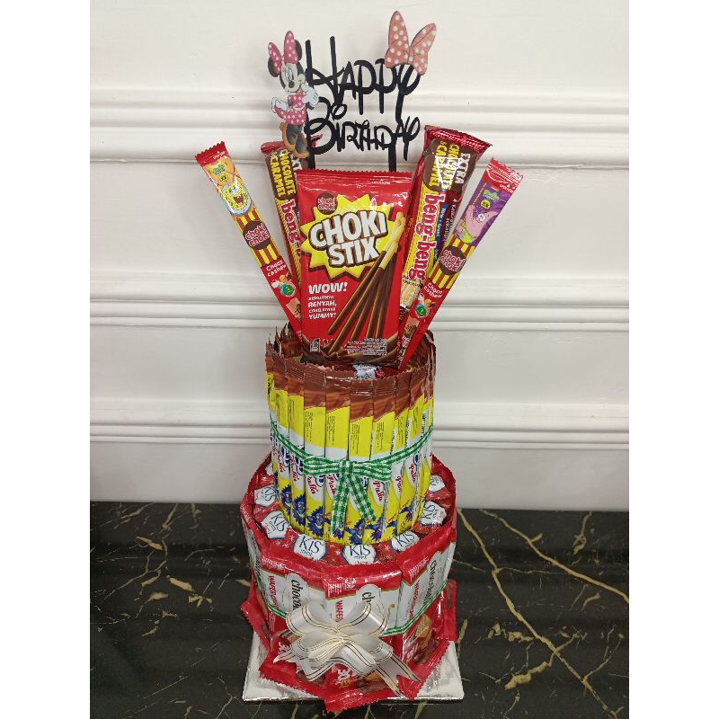 Jual Kue Ultah Snack atau Snack Cake/ Bucket Snack / Cake Snack Parcel ...