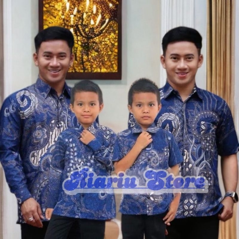 Jual Batik HRB026 Kenongo Padi Pekalongan Modif M L XL XXL Batik Pria ...