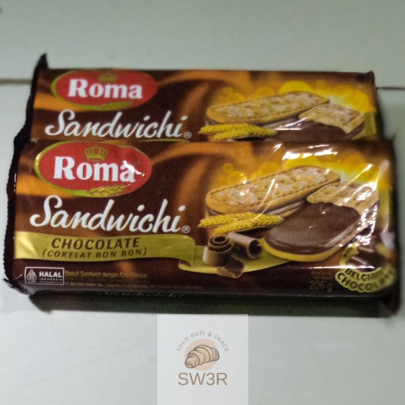 Jual ROMA SANDWICHI VARIAN COKLAT&KRIM KACANG | Shopee Indonesia