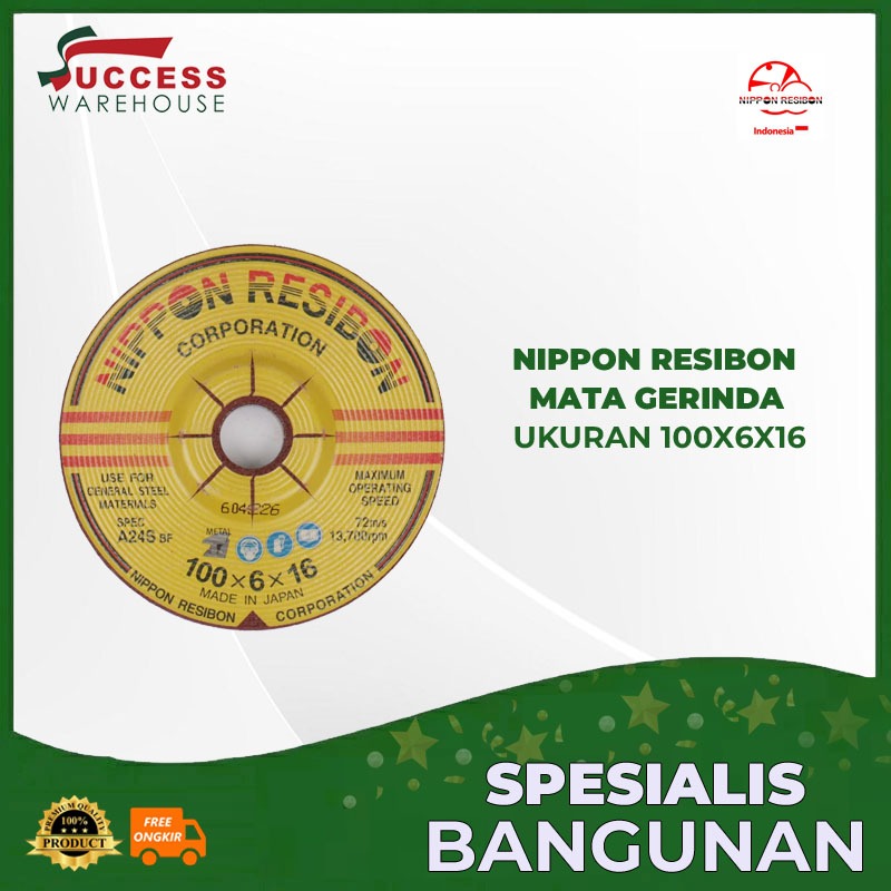Jual Mata Gerinda Nippon Resibon Tebal - Ukuran 100x6x16'' | Shopee ...