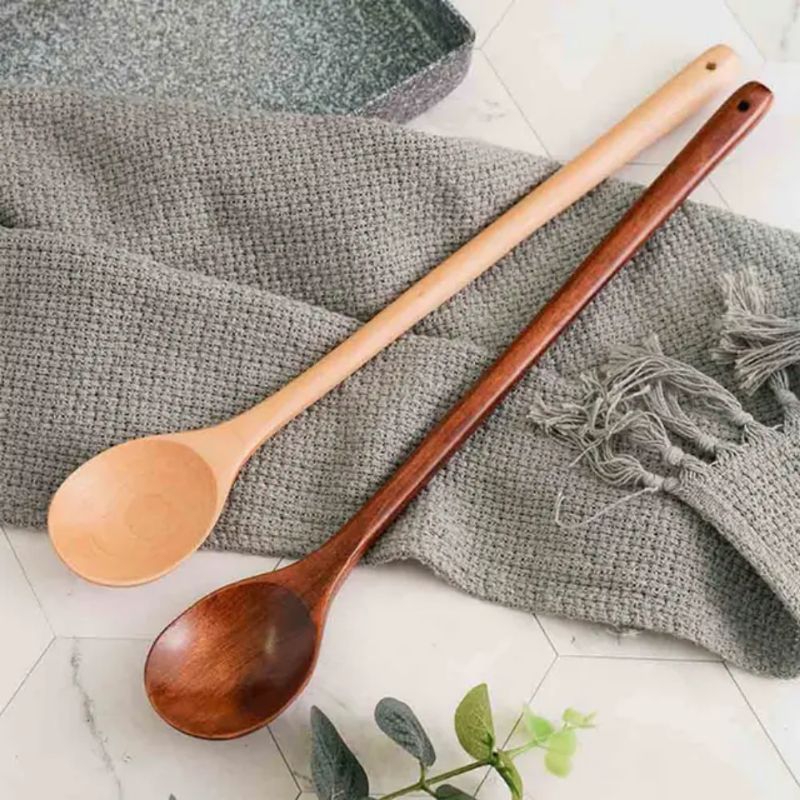 Jual SENDOK KAYU GAGANG PANJANG 33CM | SENDOK KAYU MASAK | SENDOK ADUK ...