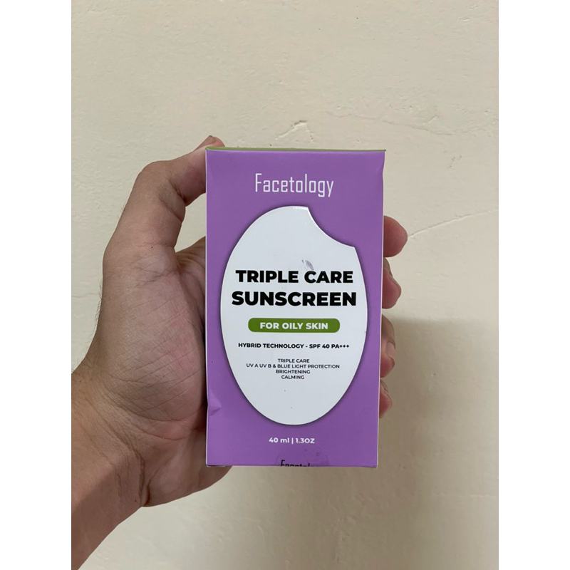 Jual Facetology Triple Care Sunscreen For Oily Skin 40ml | Shopee Indonesia