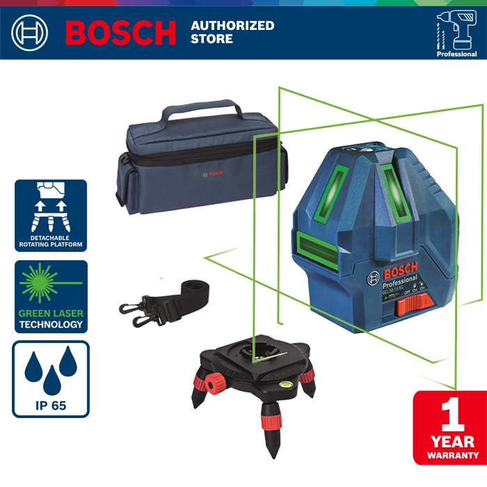 Jual Bosch Laser Line Level / Waterpass Laser Digital + GREEN LASER ...