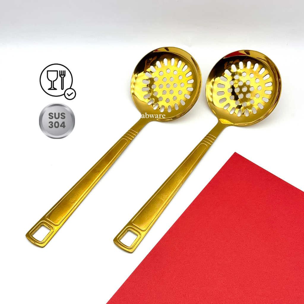 Jual (1pc) Sutil Serok Lubang Minyak Stainless Gold Premium / Sutil ...