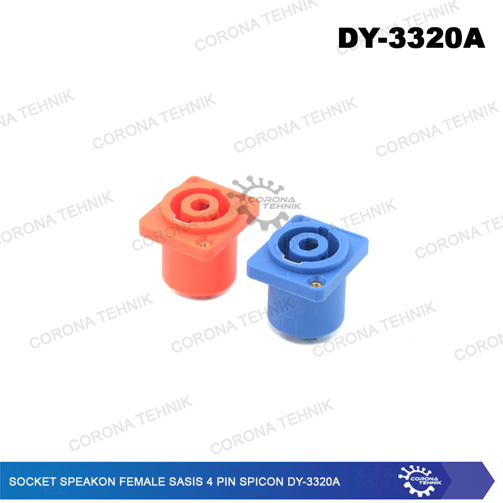 Jual DY-3320A Socket Speakon Female Sasis 4 Pin Socket Spicon | Shopee ...