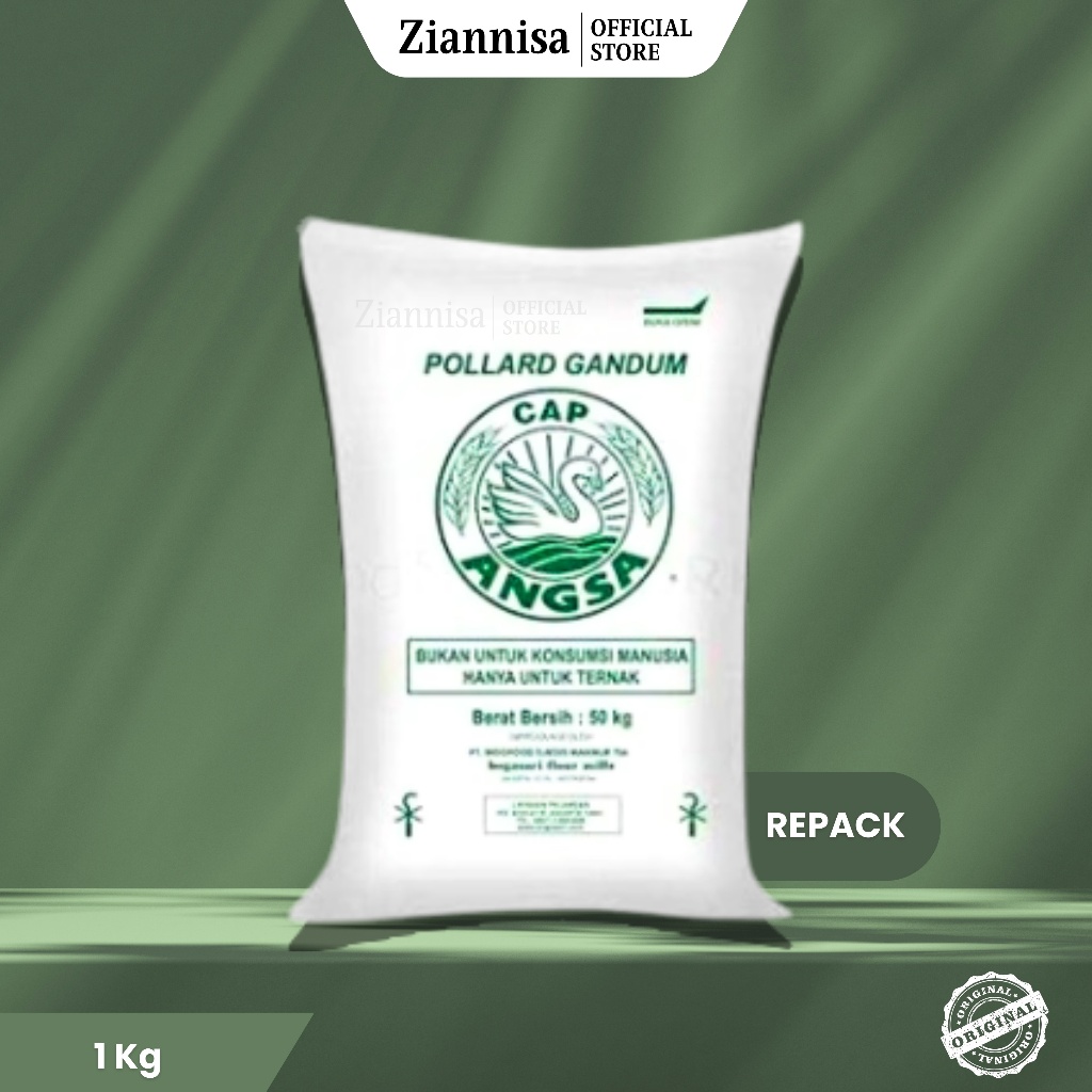 Jual Pollard Gandum Pakan Ternak / Cap Angsa / Cap Kepala Kuda (1 Kg ...