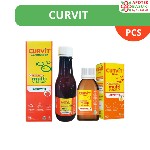 Jual Curvit Curcuma Syrup Penambah Nafsu Makan Anak dan Dewasa | Shopee ...
