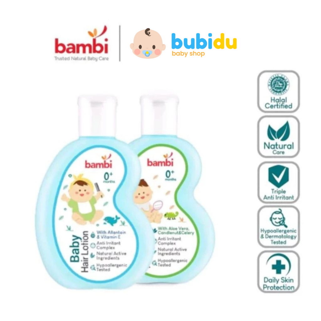 Jual BAMBI Baby Hair Lotion 100ml | Minyak Penumbuh Penyubur Perawatan ...