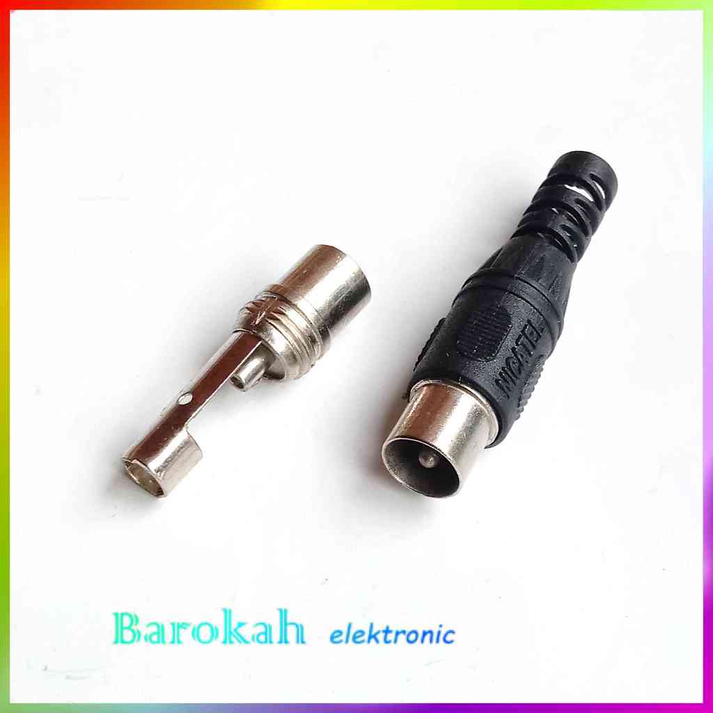 Jual Jack Antena Tv NICATEL Original Plastik Colokan Anten Digital ...