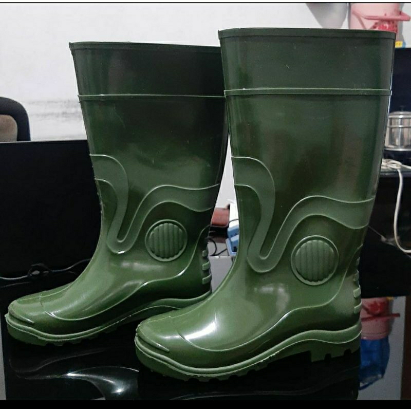 Jual Sepatu boot hujan/proyek hijau Teratai | Shopee Indonesia