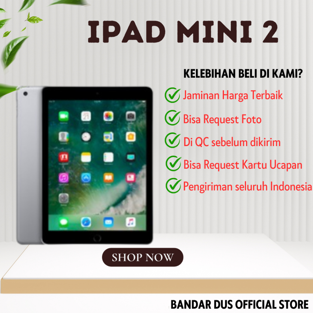 Jual IPAD MINI 2 16GB 32GB 128GB SECOND WIFI ONLY | Shopee Indonesia