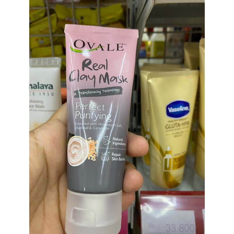 Jual OVALE FACIAL MASK Real Clay Mask Perfect Purifying 50g | Shopee ...