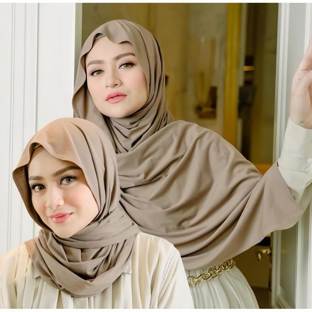 Jual PASHMINA KAOS RAYON PREMIUM UKURAN 180 X 75 HIJAB PASHMINA KAOS ...