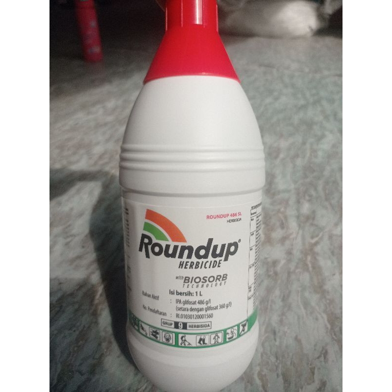 Jual ROUNDUP BIOSORB 486 SL 1 LITER ASLI - PEMBASMI RUMPUT HERBISIDA ...