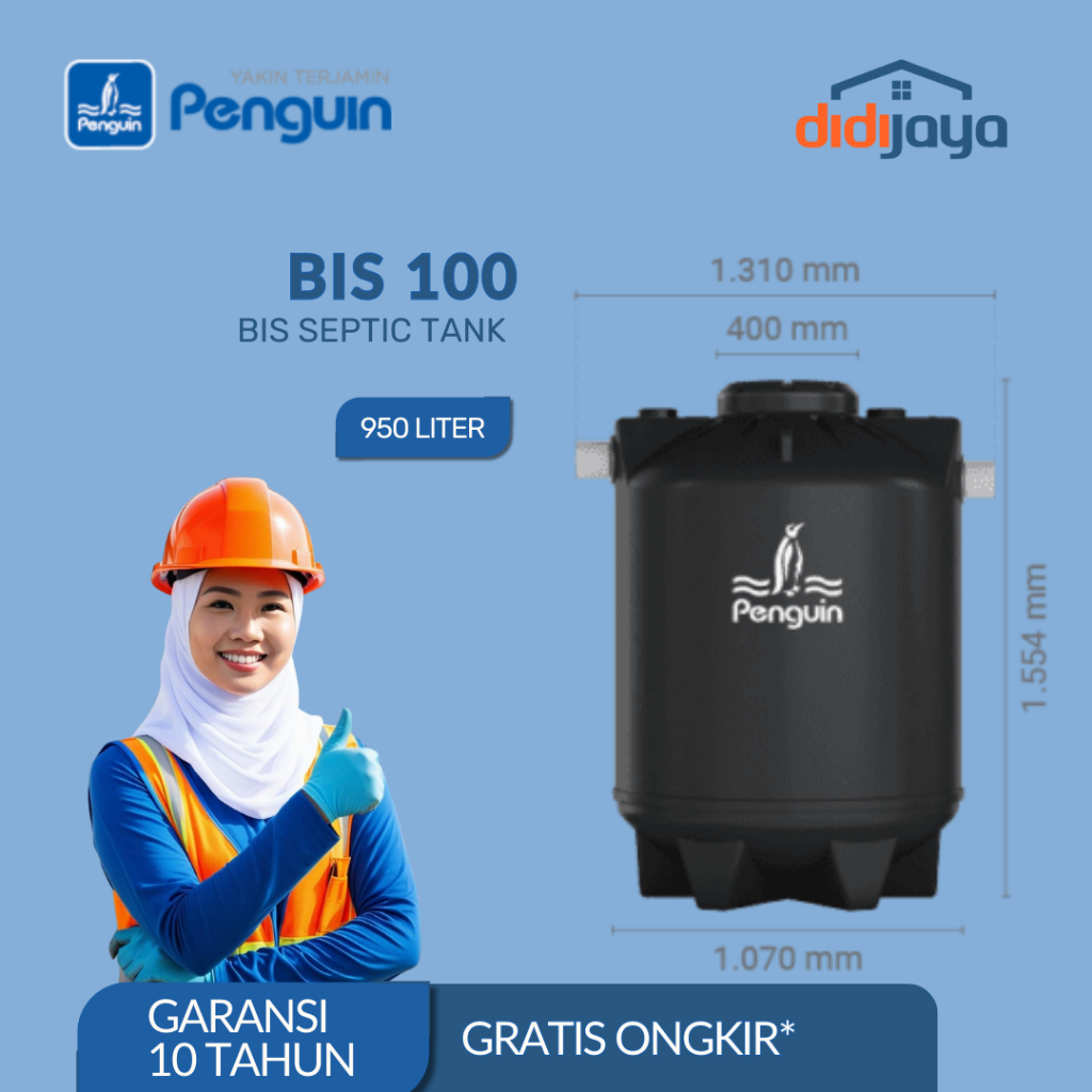 Jual Septic Tank Biorotech Penguin BIS 100 1000 Liter | Toren Air ...