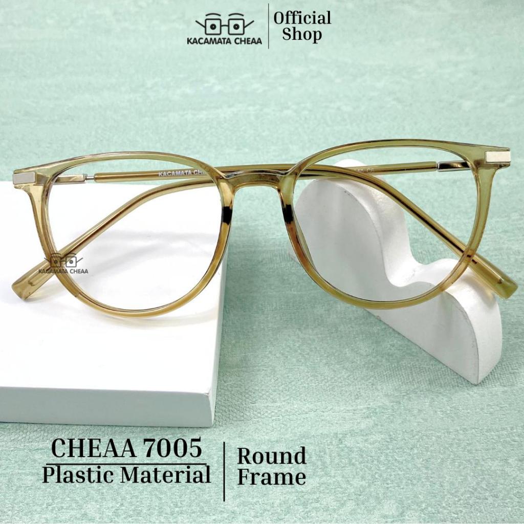 Jual KacamataCheaa Frame Bulat Plastik Terbaru CHEAA 7005 | Shopee ...