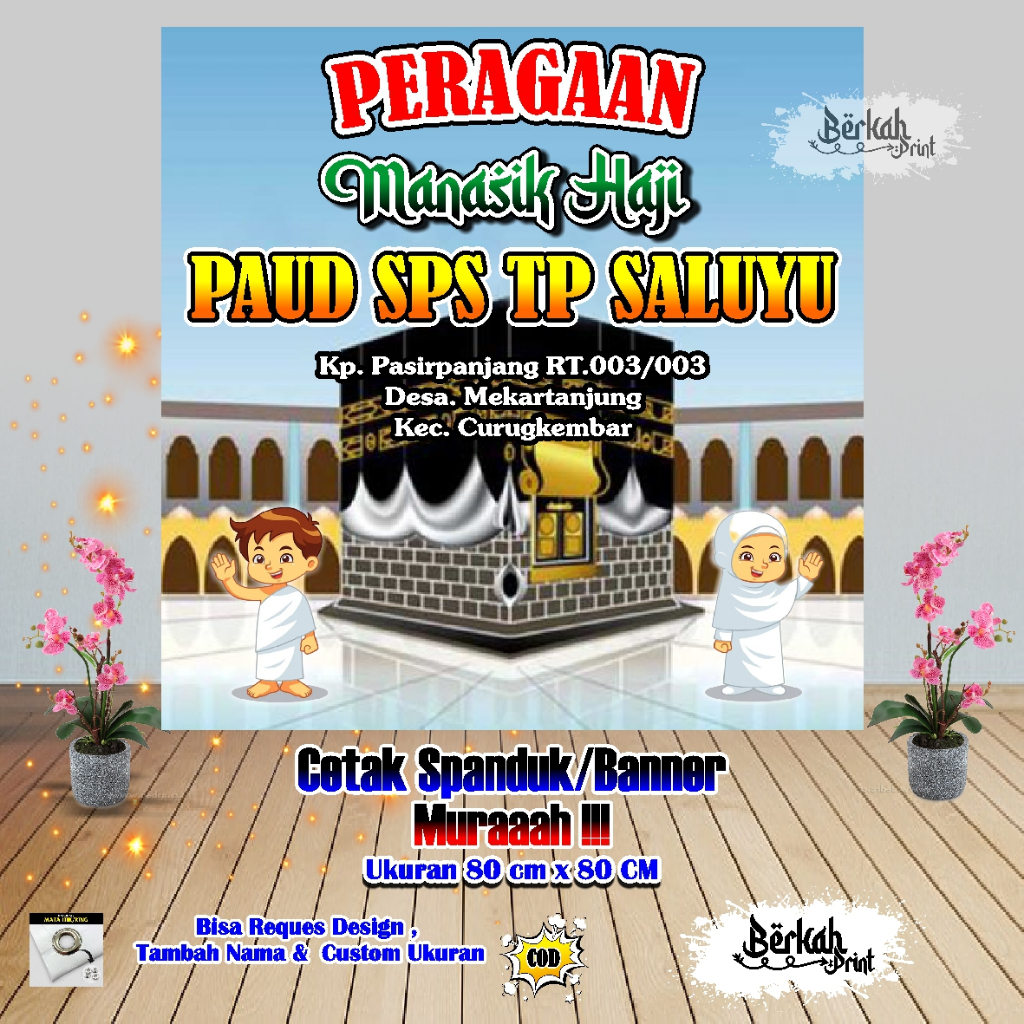 Jual Spanduk Banner Manasik Haji Ukuran 80 cm x 80 cm | Shopee Indonesia