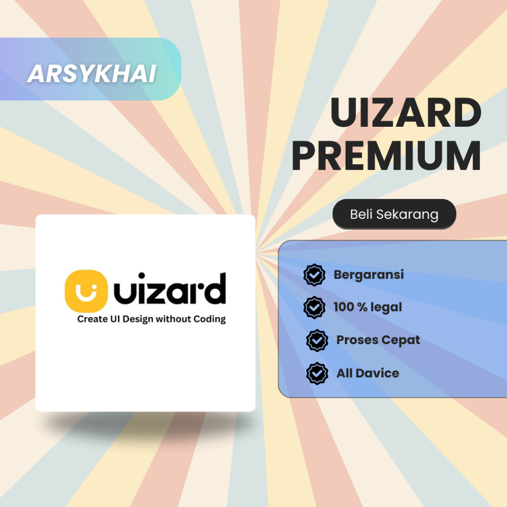 Jual [ ASRY ] UIzard Io Pro: Paket Desain UI dengan AI - Akses Eksklusif 1 Tahun Resmi | Shopee ...