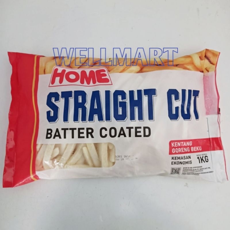Jual Home Kentang Straight Cut Batter Coated 1 Kg Kentang Goreng ...
