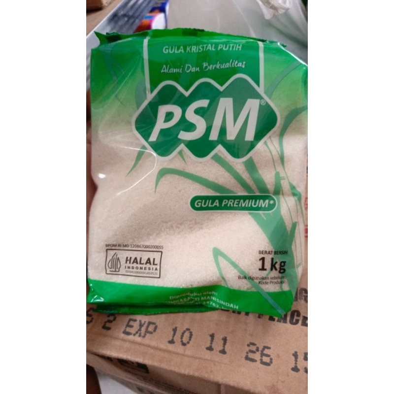 Jual Gula Pasir Kemasan PSM 1 KG | Shopee Indonesia