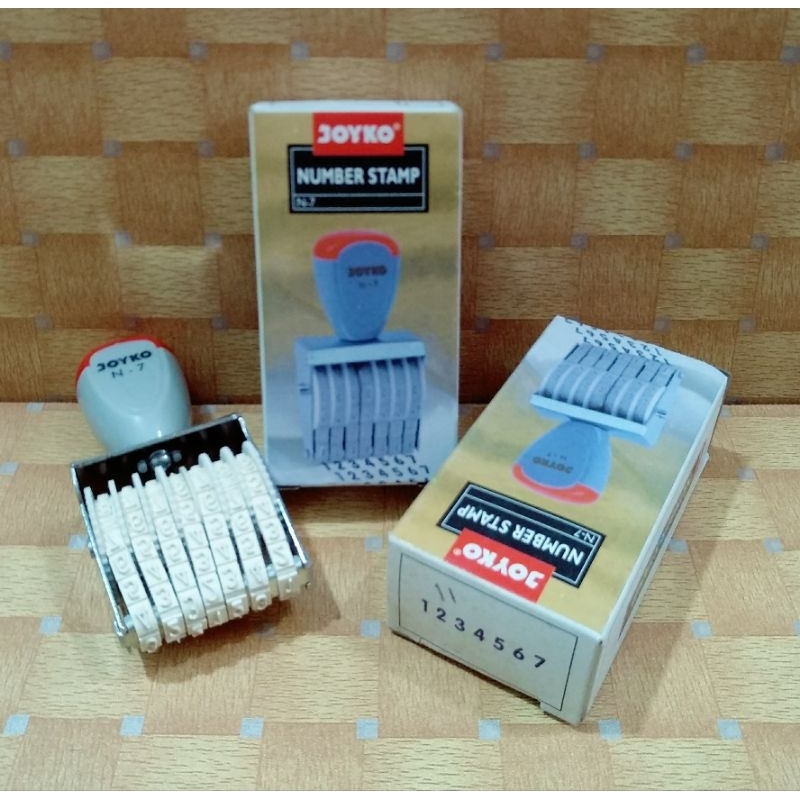 Jual Stempel Nomer/Number Stamp Joyko N7 (tujuh digit) | Shopee Indonesia
