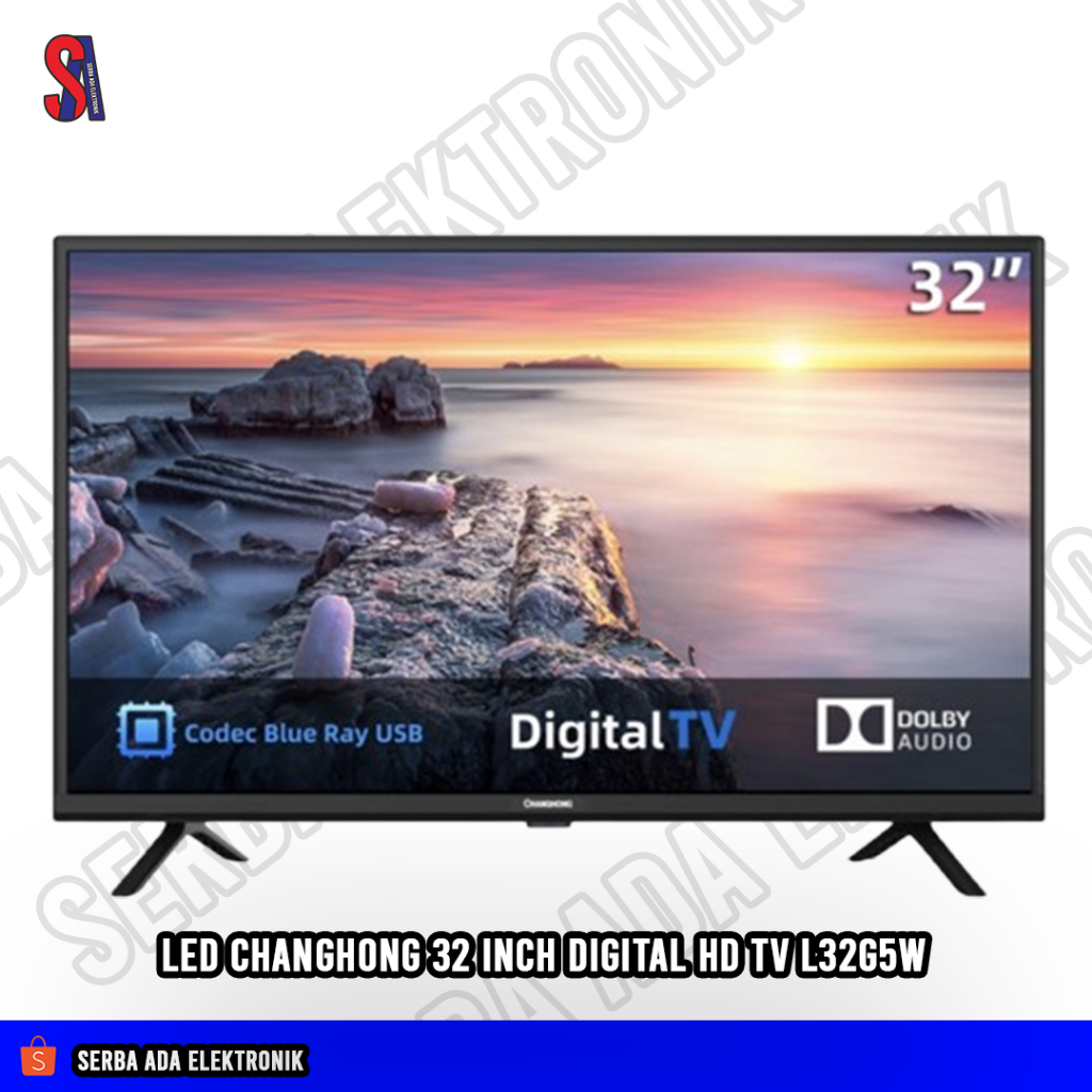 Jual LED Changhong 32 Inch Digital HD TV L32G5W | Shopee Indonesia